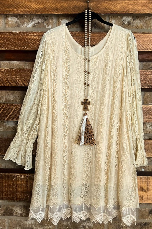 Let Me Call You Sweetheart Beige Lace Layered Tunic – Life is Chic Boutique